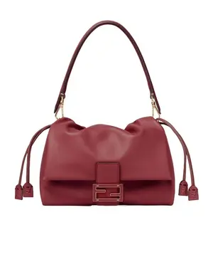 Fendi Mamma Baguette Medium Shoulder Bag - Red