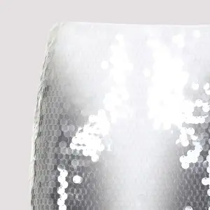 Sportmax Allover Sequin Embellished Midi Skirt - Gray