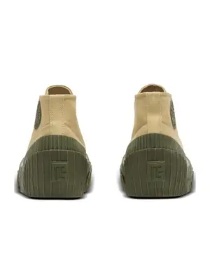Balmain Riff High Top Canvas Sneakers