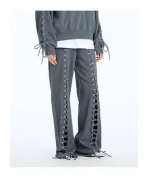 ROTATE BY BIRGER CHRISTENSEN Lace-up Detail Pants