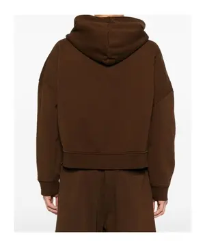 ENTIRE STUDIOS Zip Through Hooded Sweatshirt - Brown