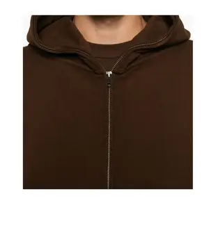 ENTIRE STUDIOS Zip Through Hooded Sweatshirt - Brown