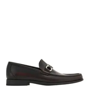 FERRAGAMO Horsebit Detail Loafers - Black