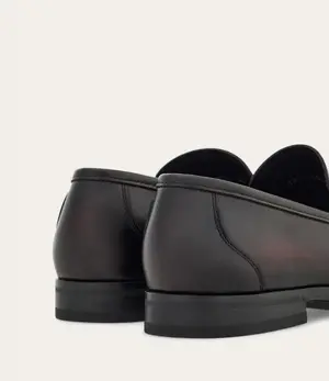 FERRAGAMO Horsebit Detail Loafers - Black