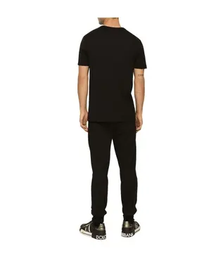 Dolce & Gabbana Dolce Gabbana Logo Patch V-neck T-shirt