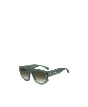 Isabel Marant Étoile Geometric Frame Sunglasses - Green