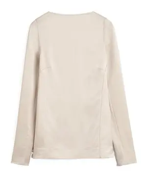 TOTEME Satin Long Sleeve Top