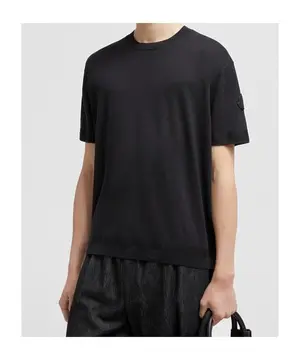 Moncler Logo Patch Crewneck T-shirt