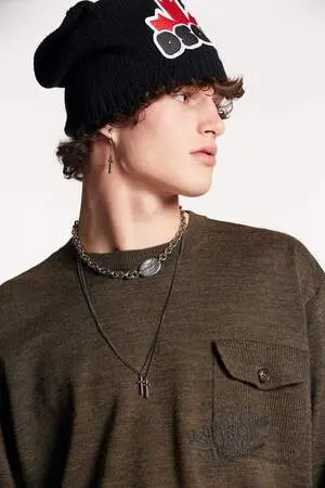 Dsquared2 Flap Pocket Crew Neck Jumper