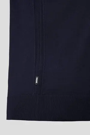 Hugo Boss Long-sleeved Polo-collar Jumper - Black