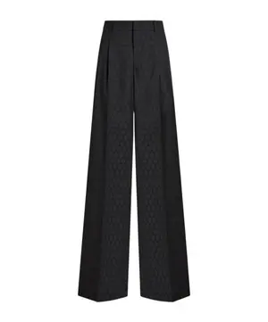 Etro Pattern-jacquard Wide-leg Trousers