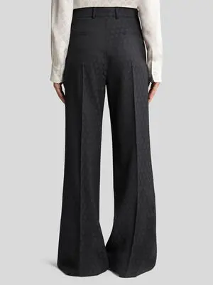 Etro Pattern-jacquard Wide-leg Trousers