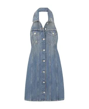 Givenchy Halterneck Denim Dress