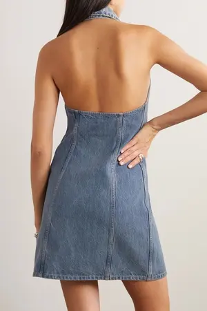 Givenchy Halterneck Denim Dress
