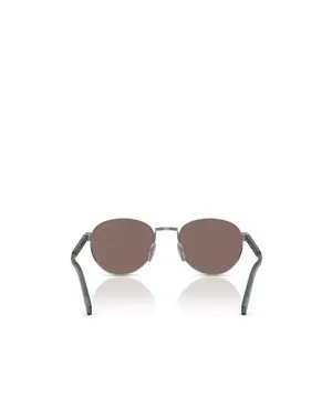 Prada Oval Frame Sunglasses - Brown