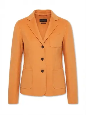 Max Mara Single-breasted Notch Lapel Casual Jacket - Brown