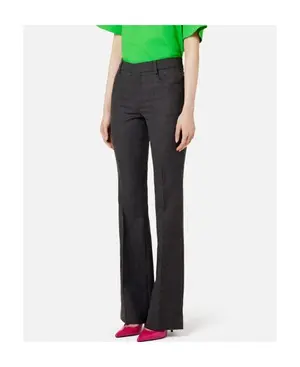 AMI Paris Mid-rise Flared Tailored Trousers