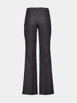 AMI Paris Mid-rise Flared Tailored Trousers