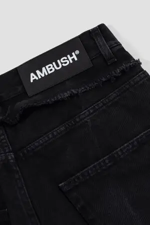AMBUSH Straight Leg High-rise Jeans - Black