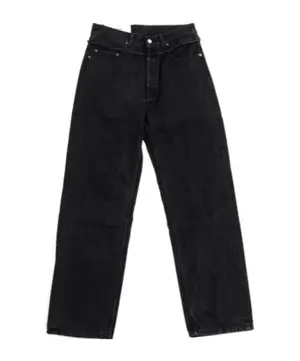 AMBUSH Straight Leg High-rise Jeans - Black