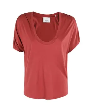 Isabel Marant Étoile Round Neck Short Sleeve Top