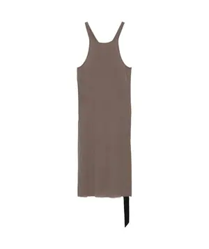 Rick Owens Sleeveless Racerback Tank Mini Dress - Gray
