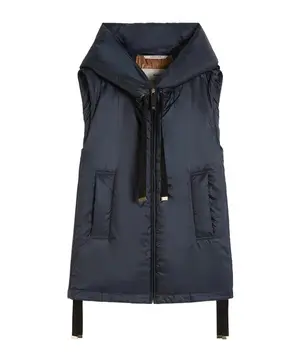 Max Mara Max Mara The Cube Greengo Hooded Gilet Midnight Blue
