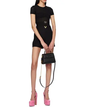 Valentino Garavani Vsling Foldover Top Small Tote Bag
