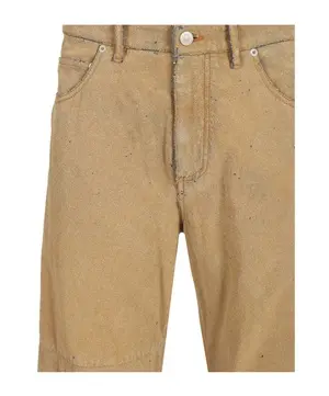 MAISON MARGIELA Straight Leg Jeans With Logo Patch
