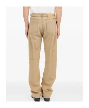 MAISON MARGIELA Straight Leg Jeans With Logo Patch