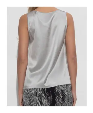 Dolce & Gabbana Dg Logo Plaque Tank Top - Grey