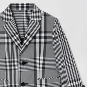 Burberry Single-breasted Checked Blazer