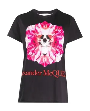 Women's Alexander Mcqueen Black T-shirts