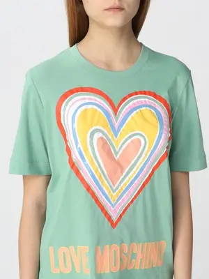 Moschino Love Pattern Short Sleeve T-shirt