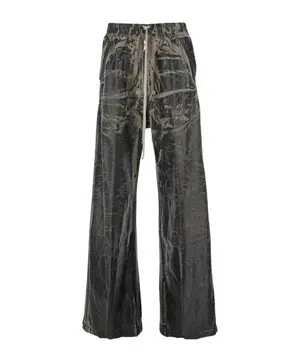 Rick Owens Geth Belas Distressed Trousers - Black