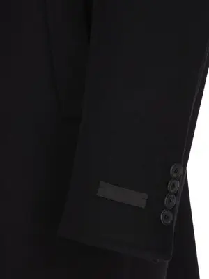 Prada Wool Single-breasted Coat - Black