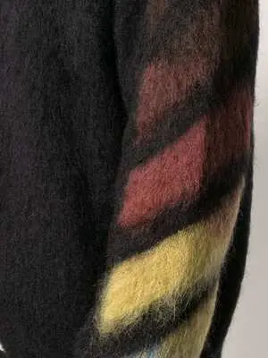 Off-White Gradient Diagonal Print Knitted Jumper - Black