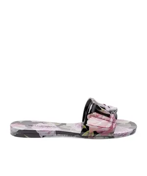 Dolce & Gabbana Floral Printed Slides