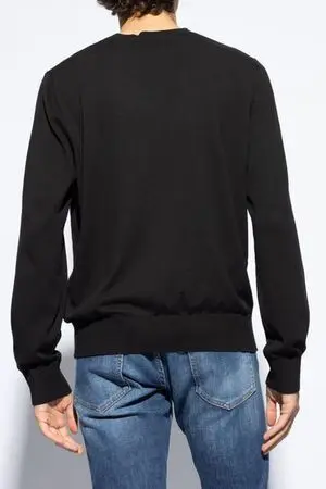 Dsquared2 Crewneck Pullover With Logo Embellishment - Black