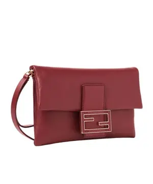 Fendi Mamma Baguette Pouch - Red