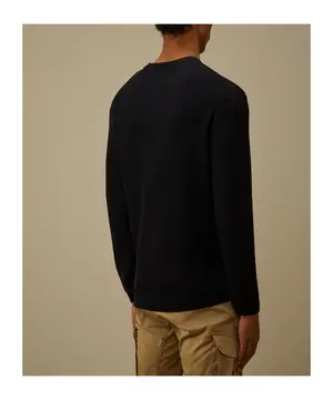C.P. COMPANY Lens Sleeve Knitted Sweater