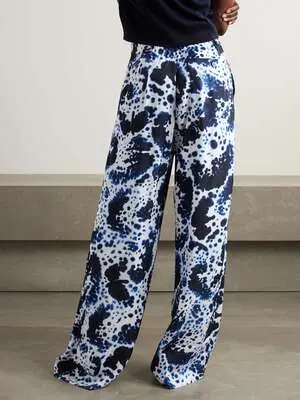 Dries Van Noten Printed Wide-leg Trousers