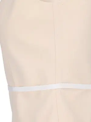 Moschino High Neck Sleeveless Top - Nude