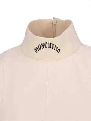 Moschino High Neck Sleeveless Top - Nude