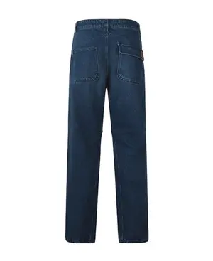 Kenzo Straight Leg Jeans With Buckle Detail
