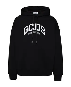 Gcds Lounge Logo Cotton Hoodie