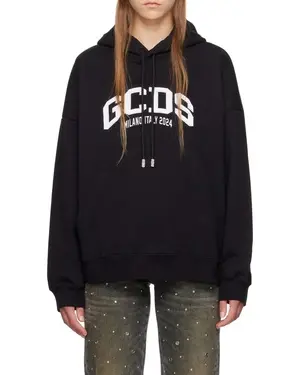Gcds Lounge Logo Cotton Hoodie