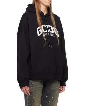 Gcds Lounge Logo Cotton Hoodie