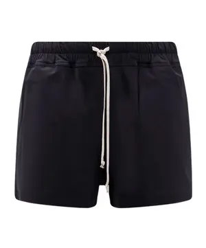 Rick Owens Boxer Swimmer Shorts With Drawstring Waist - Black