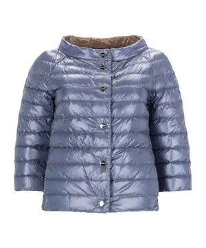 Herno Reversible Padded Jacket With Snap Closure - Blue